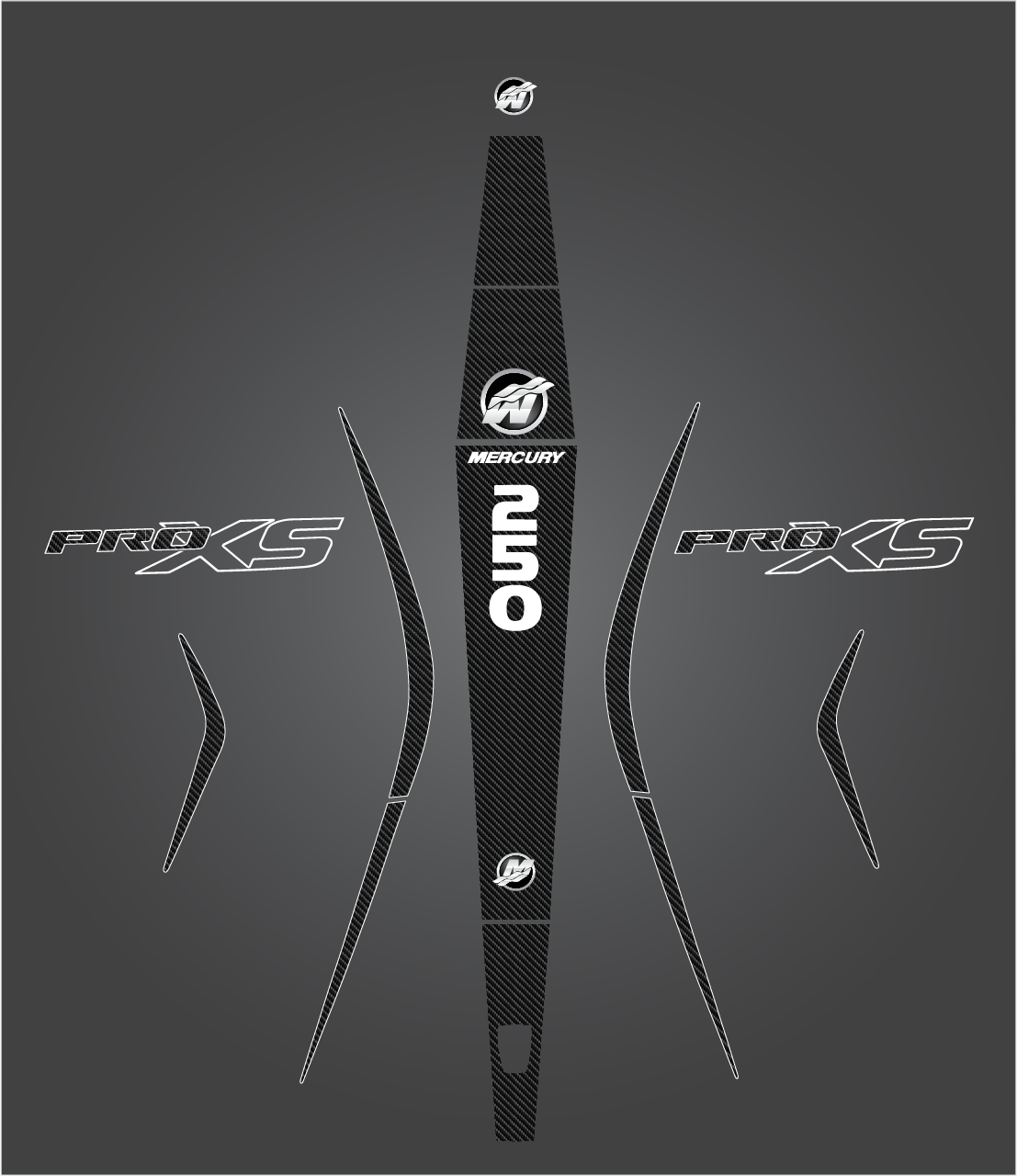 Full Mercury Pro XS Motor Kit 250 HP – That's a Wrap