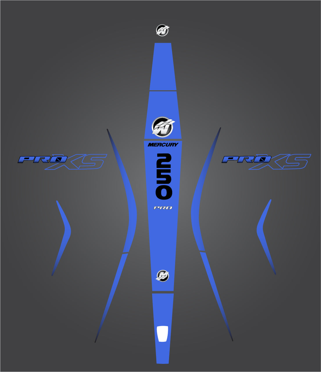 Full Mercury Pro XS Motor Kit 250 HP – That's a Wrap