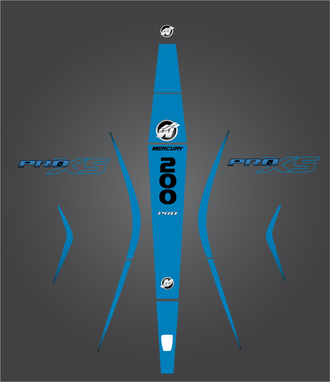 Full Mercury Pro XS Motor Kit 200 HP – That's a Wrap